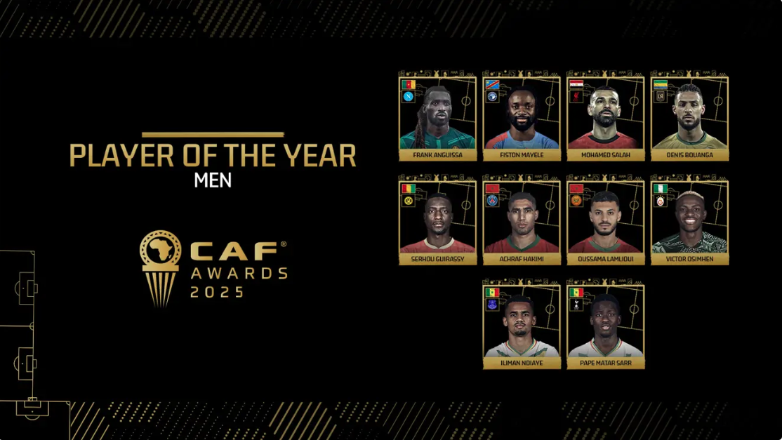 CAF Awards 2025 Hommes