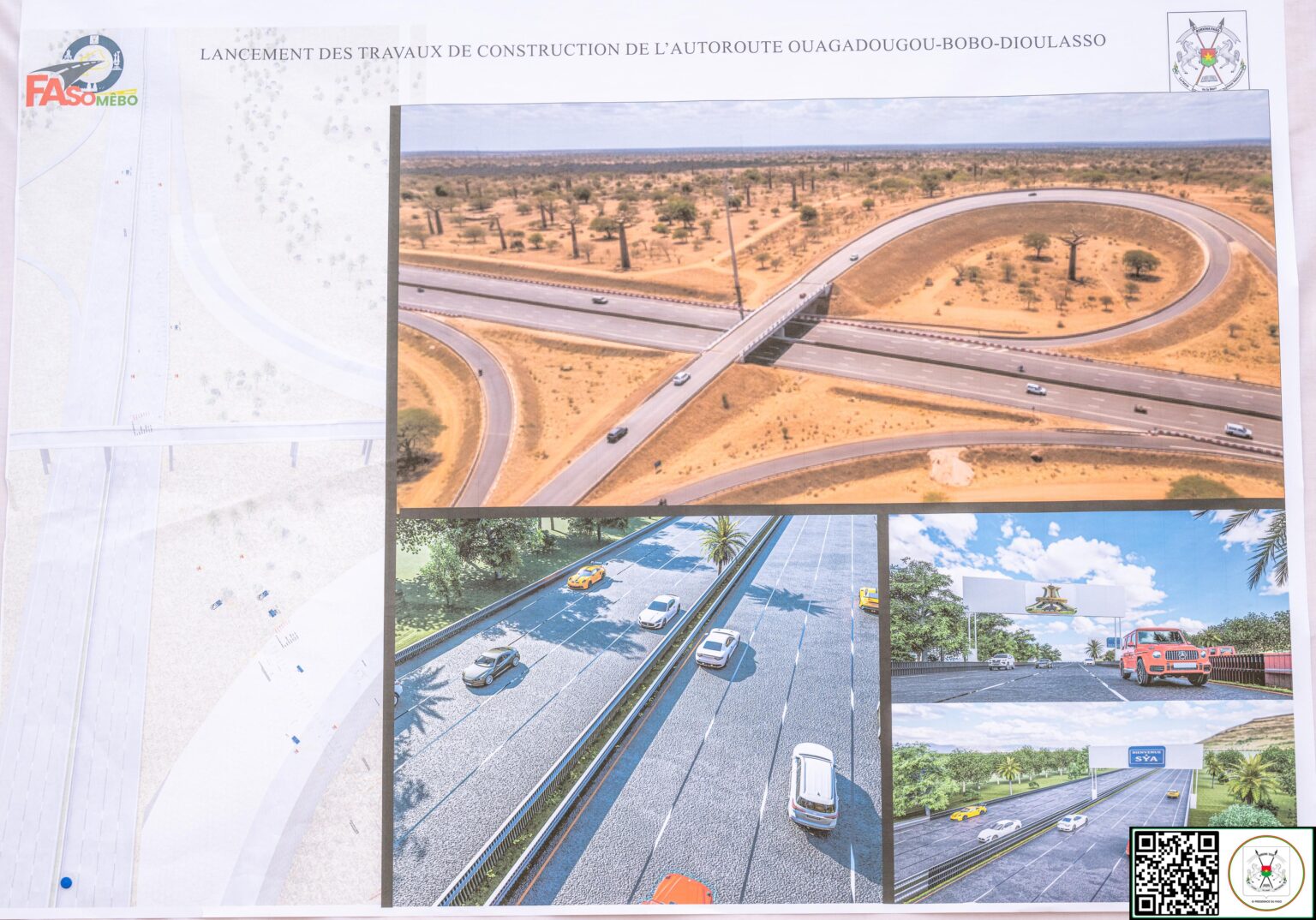 Traoré a donné le coup d’envoi de l’autoroute Ouaga-Bobo